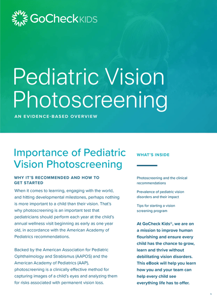 A Timesaving Pediatric Vision Screening Platform - GoCheck Kids